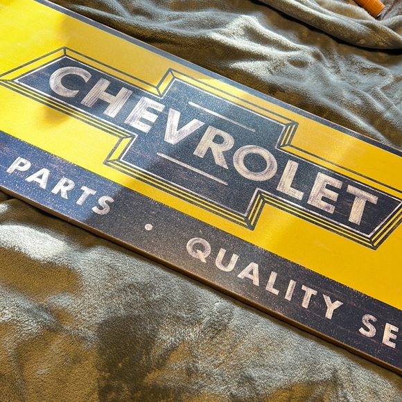 Wall Decor | Chevrolet Parts And Service Sign | Poshmark